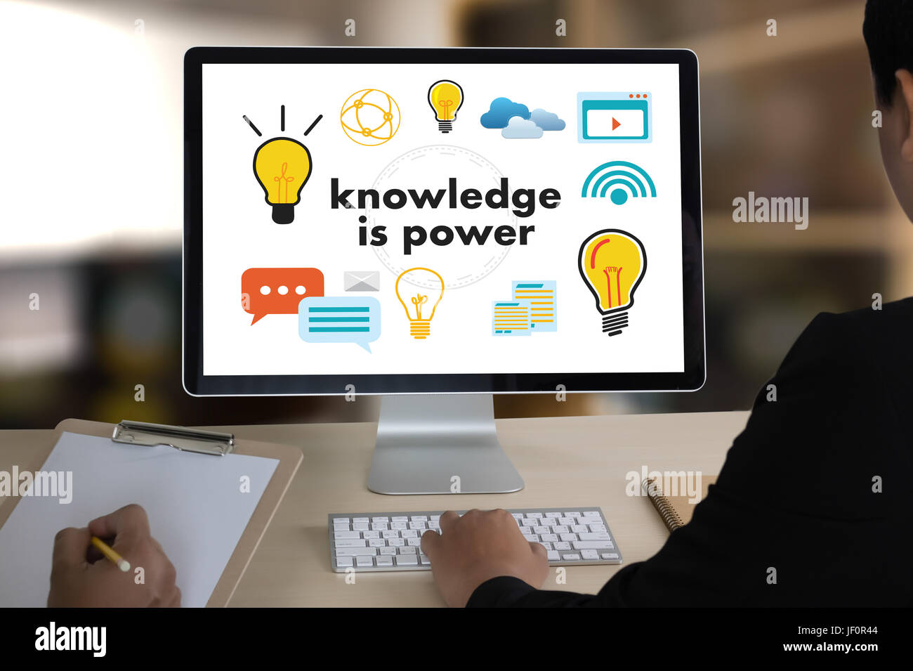 knowledge is power Strategy Plan Teamwork education Training Stock ...