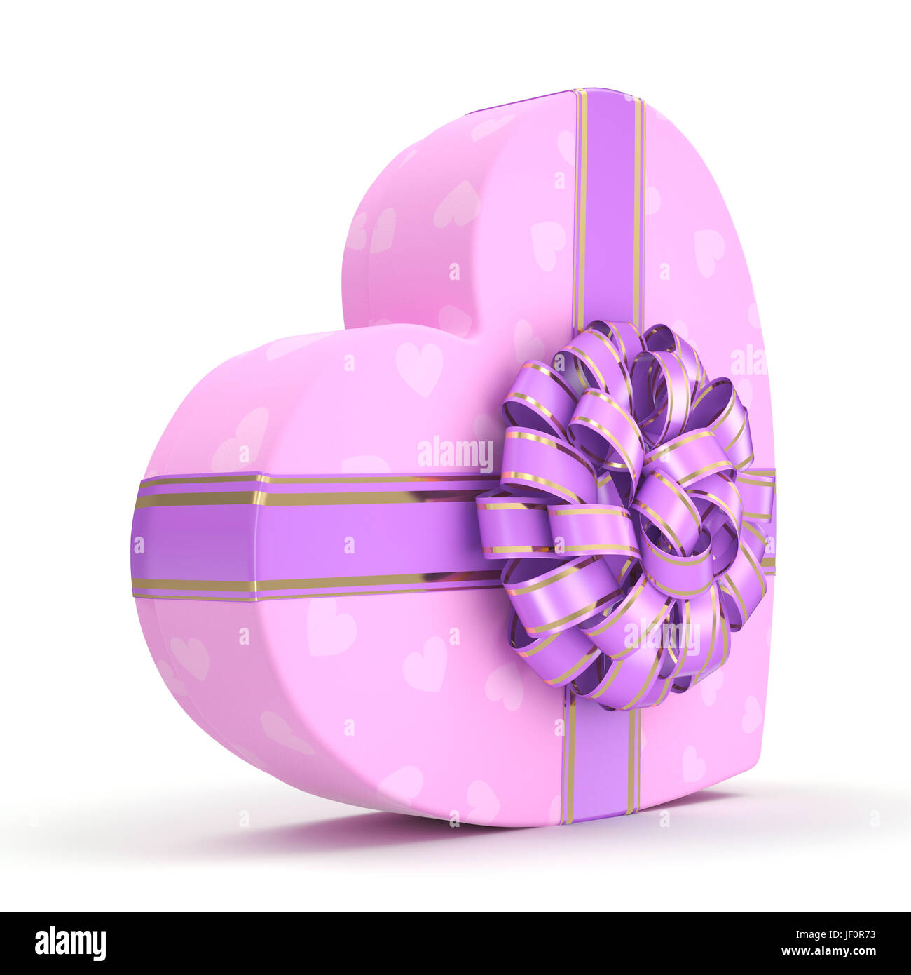Pink box heart Stock Photo - Alamy