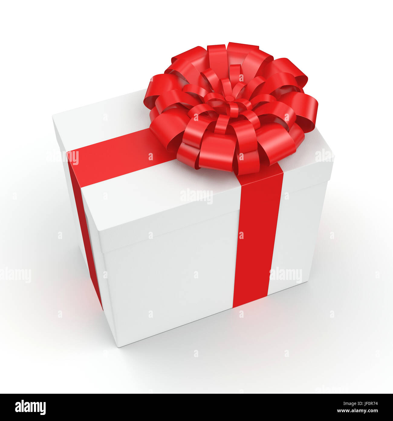 White gift box Stock Photo - Alamy