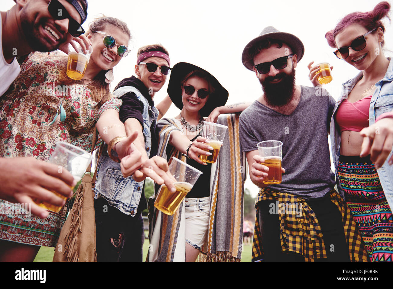 Buddies making toast for their friendship Stock Photo - Alamy