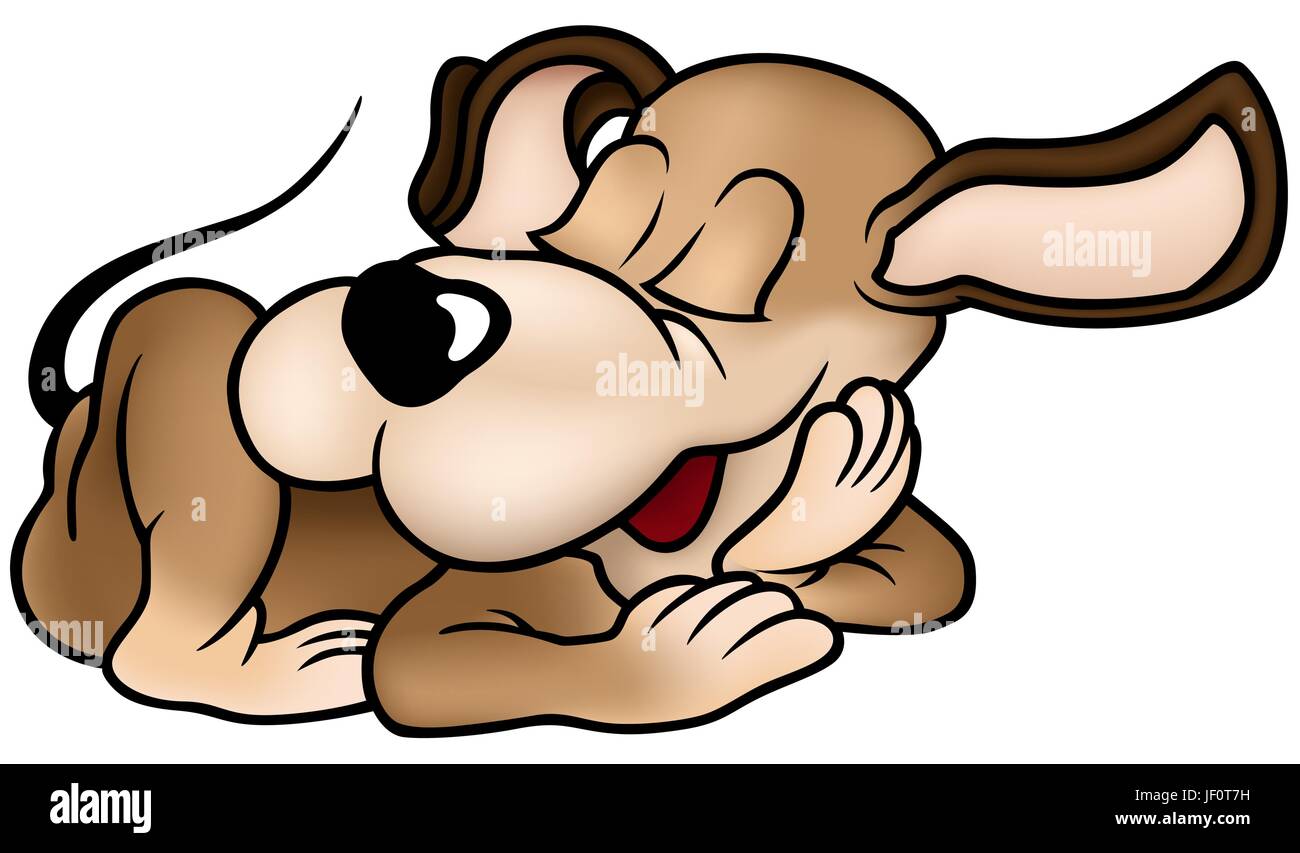 Dog Sleeping Cartoon