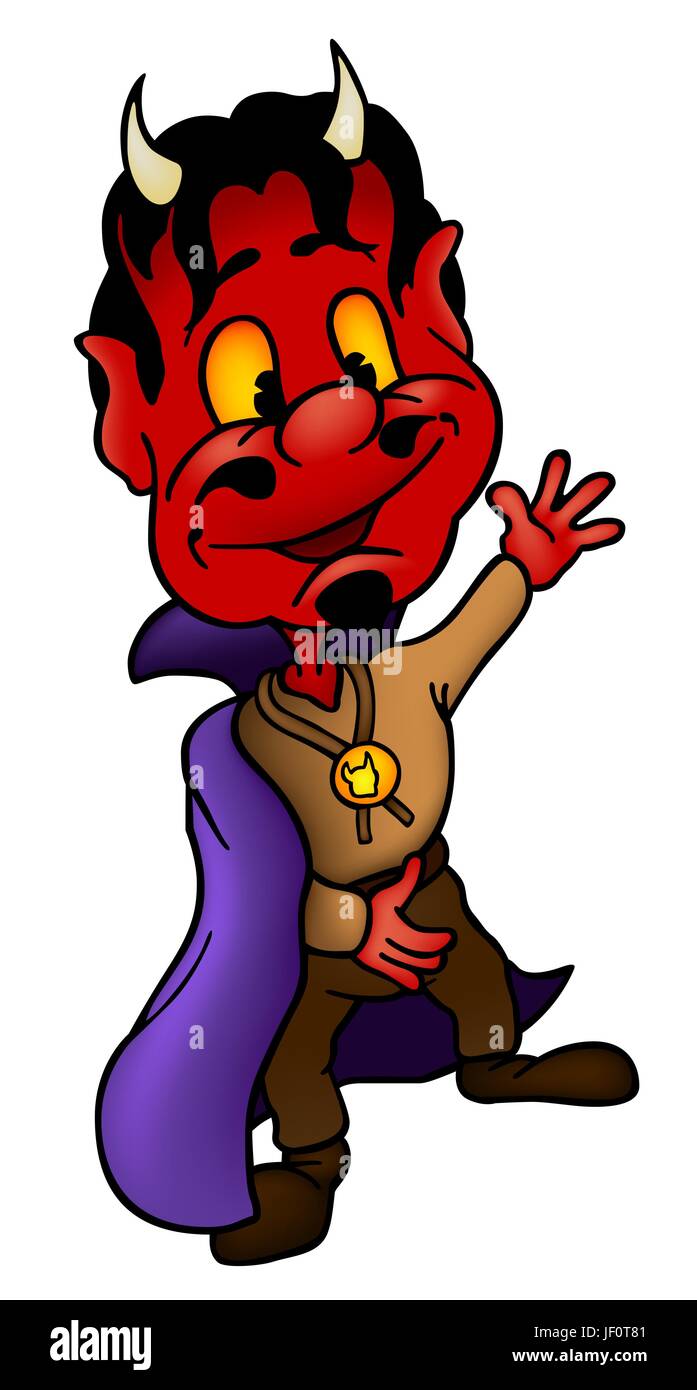 Cartoon demon hi-res stock photography and images - Alamy