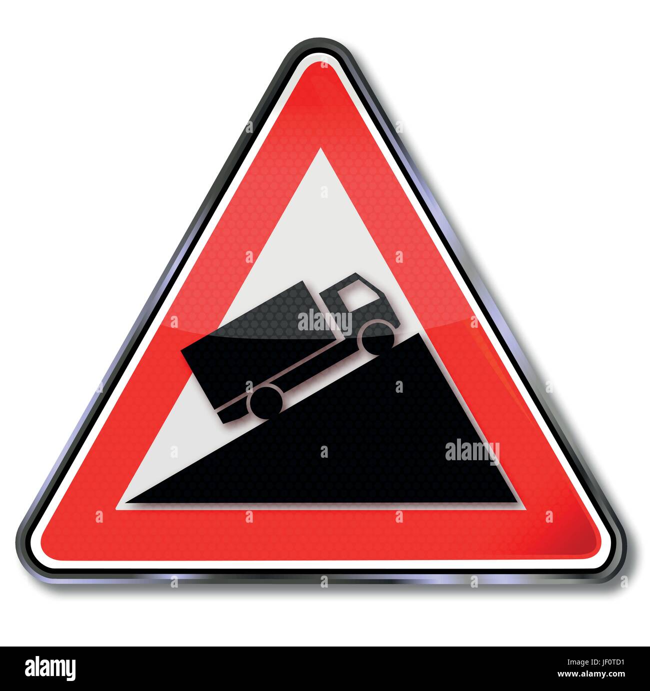 Handbrake warning sign Cut Out Stock Images & Pictures - Alamy