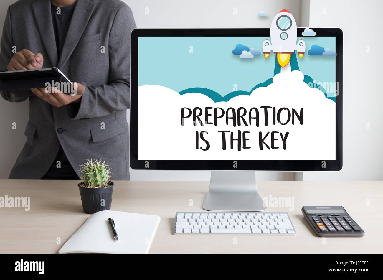 PREPARATION IS THE KEY plan BE PREPARED concept just prepare to perform ...