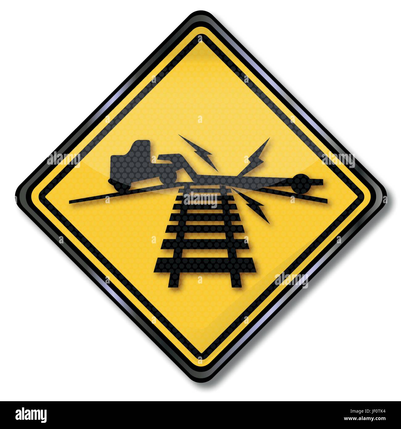 wave, railroad embankment, level crossing, draw up, ground wave, truck ...