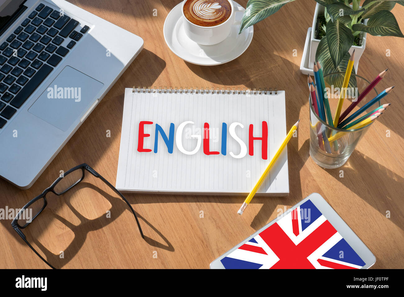 ENGLISH ( British England Language Education Stock Photo - Alamy