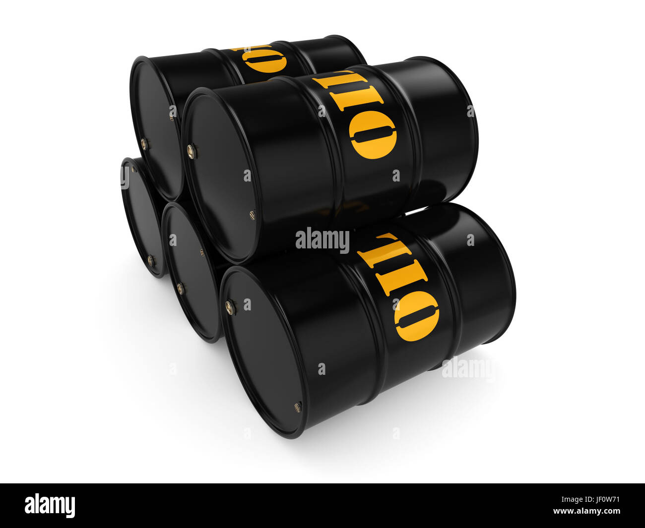 Black oil barrels Stock Photo - Alamy