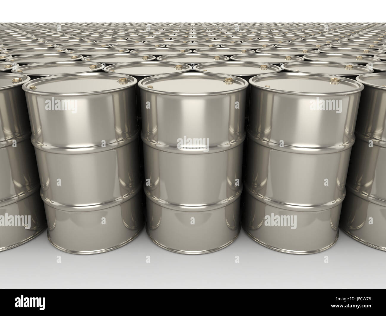Set chrome barrels Stock Photo - Alamy