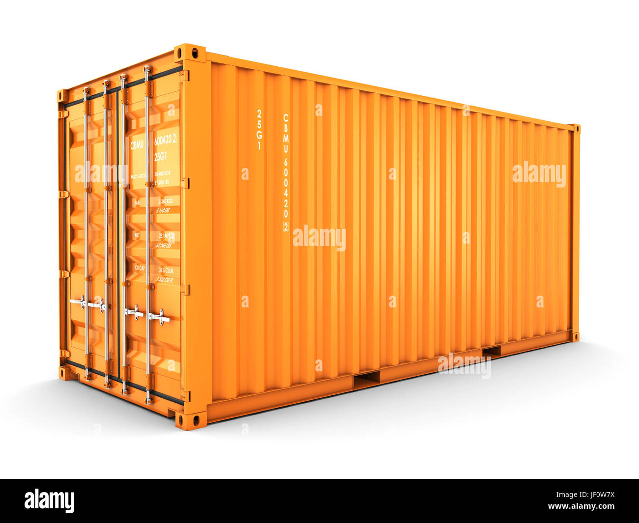 Isolated cargo container Stock Photo - Alamy