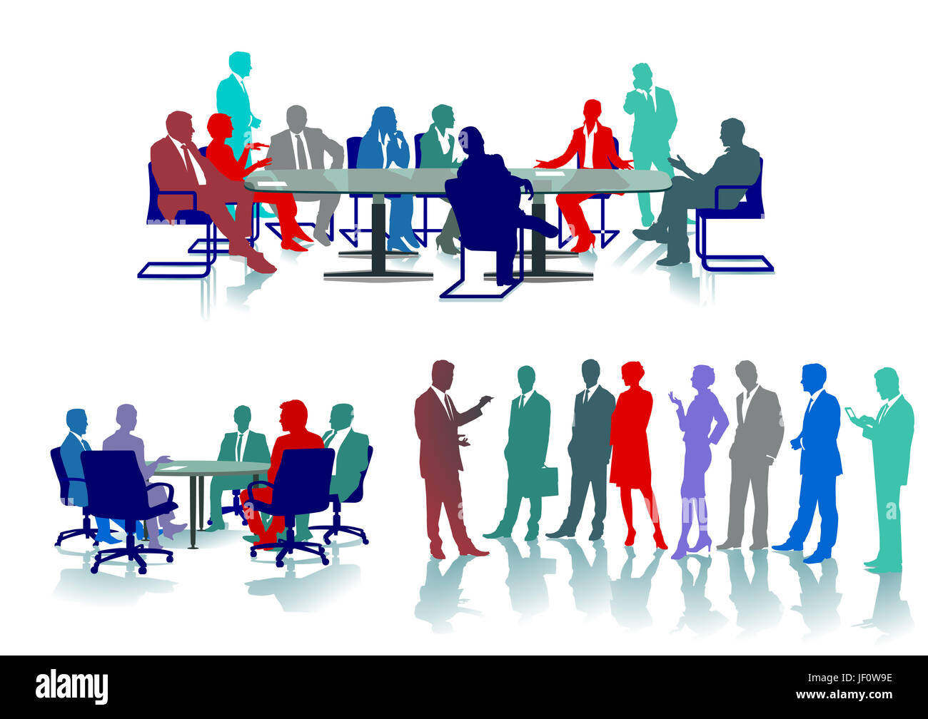 Conference discussion Cut Out Stock Images & Pictures - Alamy