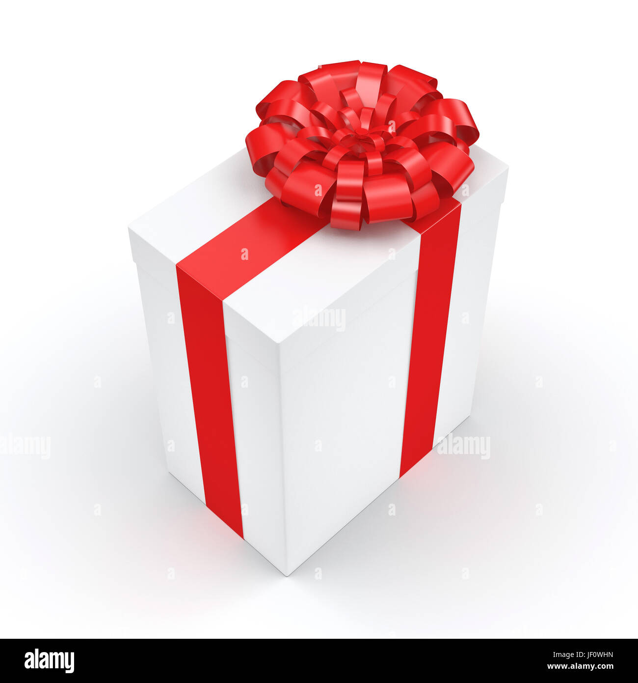 White gift box Stock Photo - Alamy