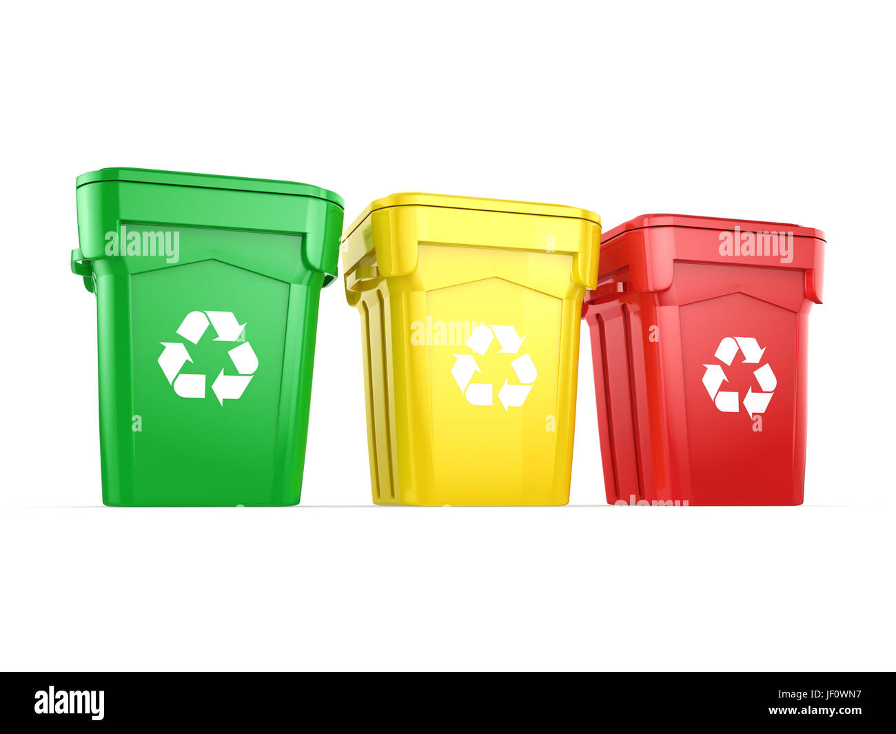 Multicolor Recycling Bins Stock Photo - Alamy