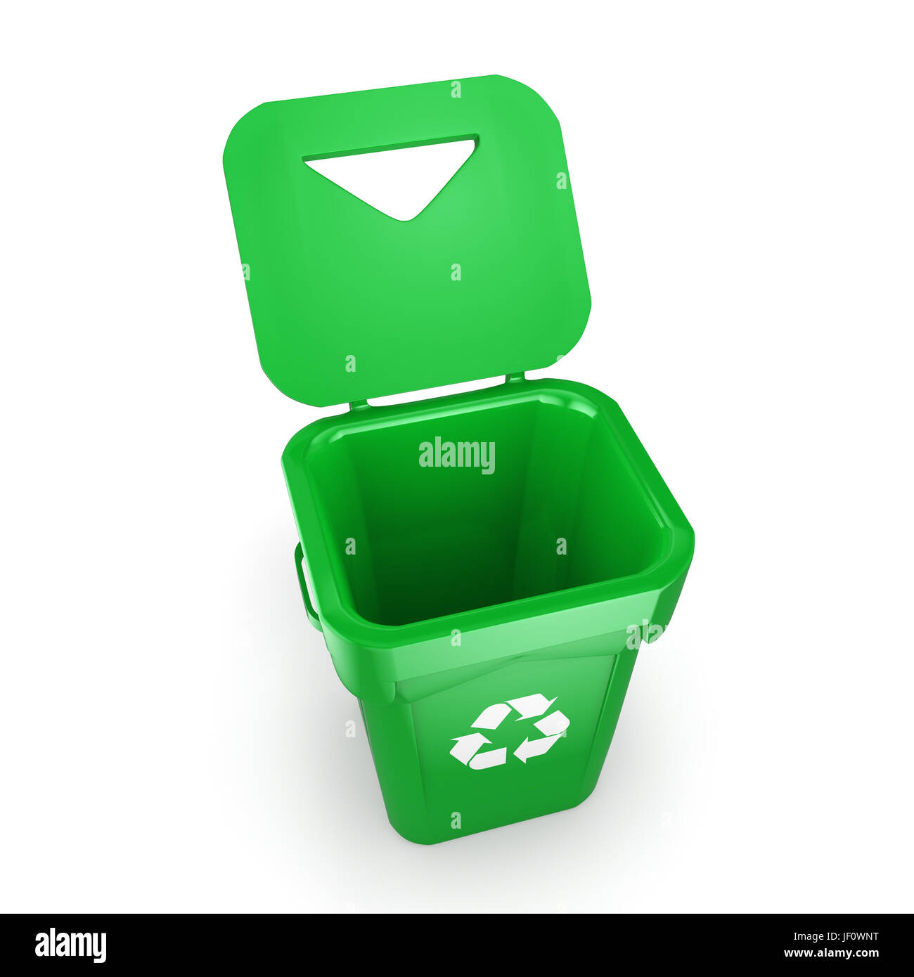 Green recycling Bin Stock Photo - Alamy