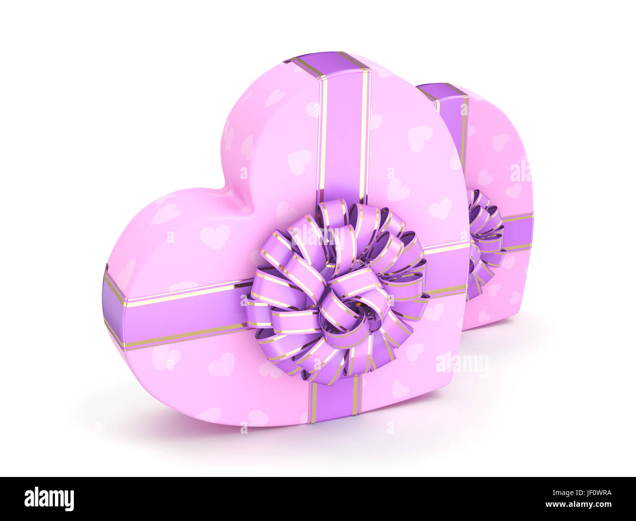 Pink boxes heart Stock Photo - Alamy