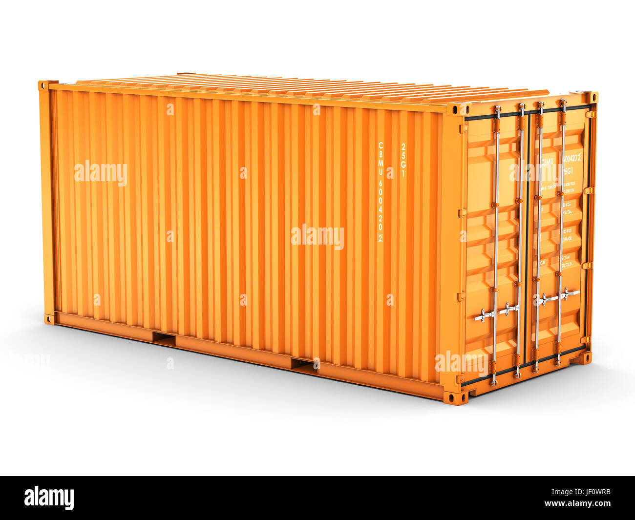 Isolated cargo container Stock Photo - Alamy