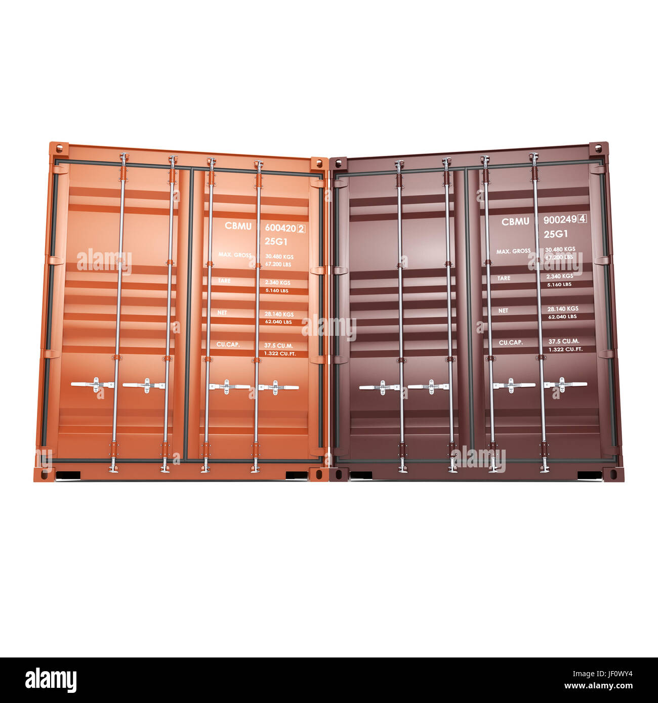 3D rendering containers Stock Photo - Alamy