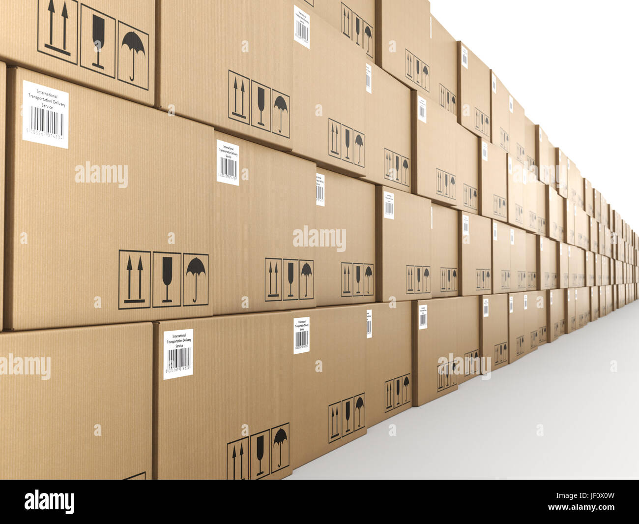3D rendering cardboard box Stock Photo - Alamy