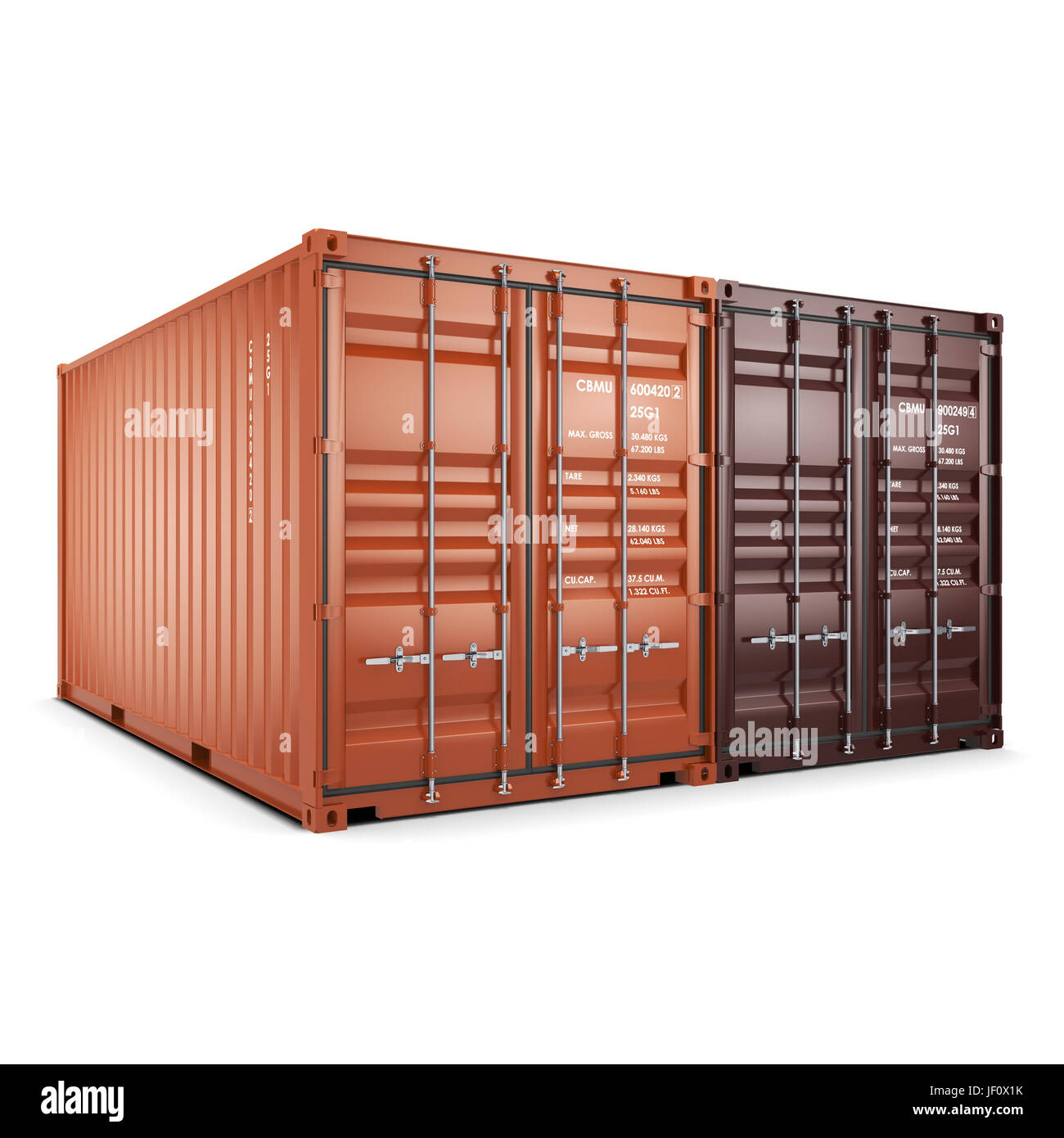 3D rendering containers Stock Photo - Alamy