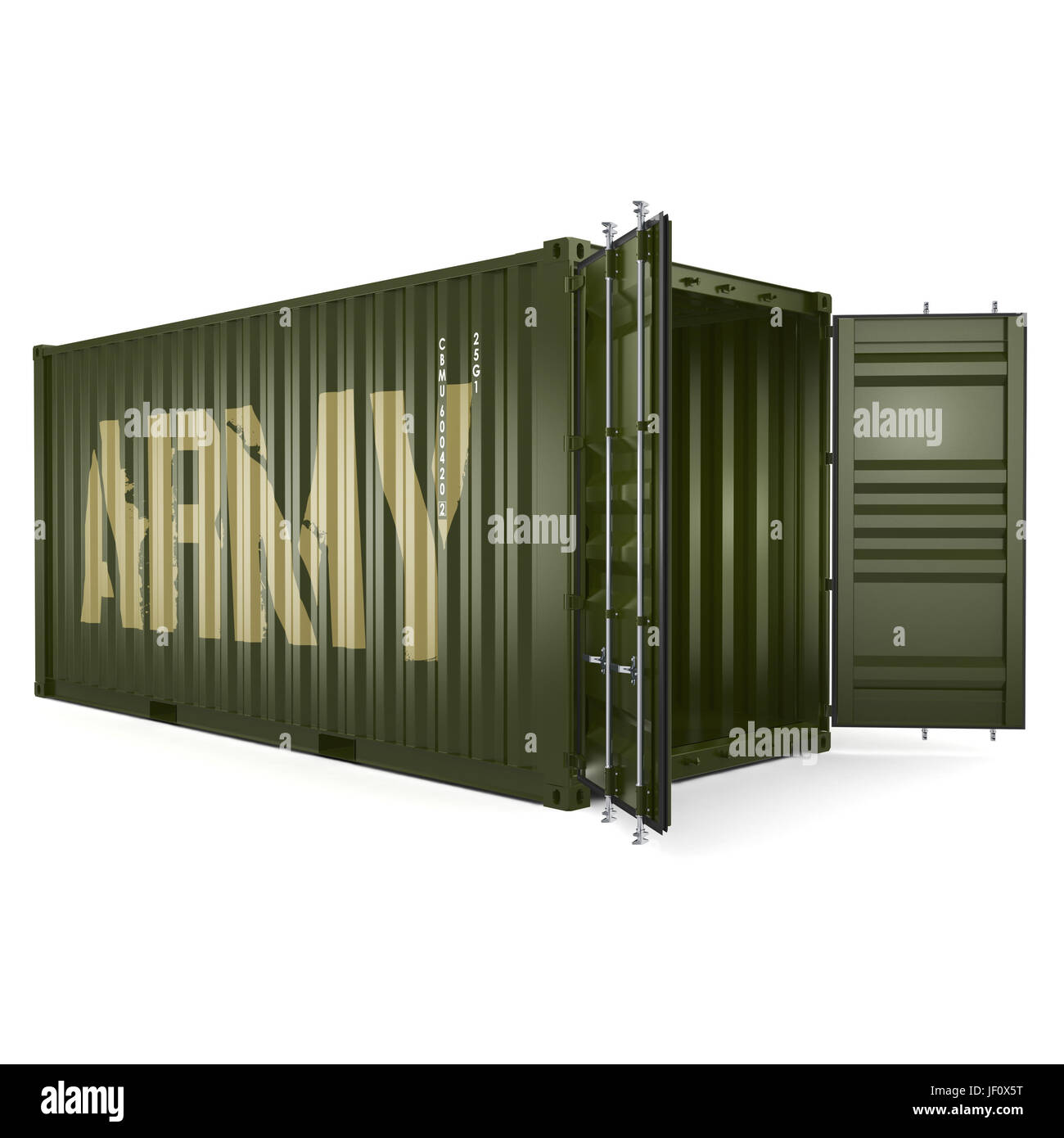 3D rendering army container Stock Photo - Alamy