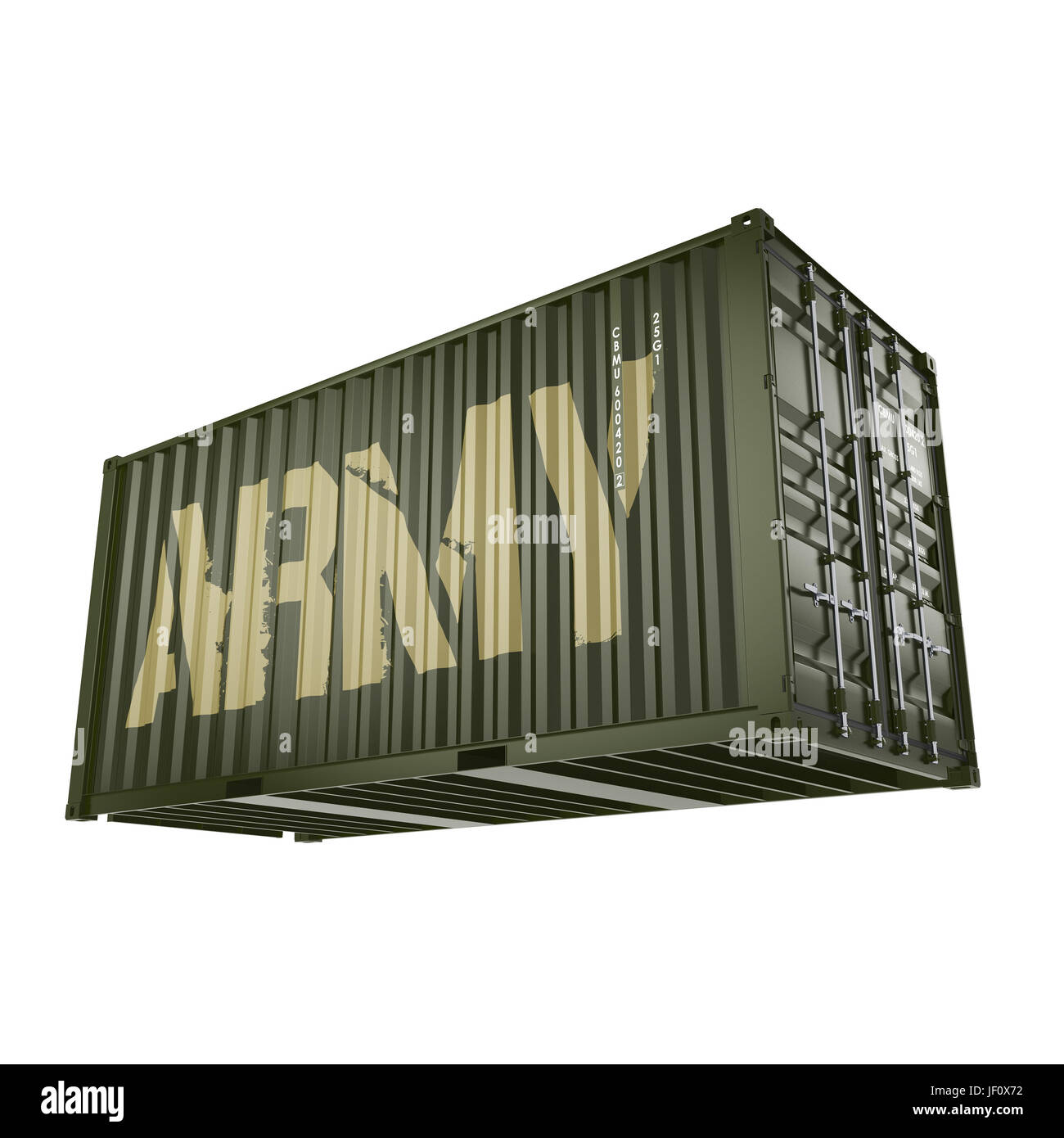 3D rendering army container Stock Photo - Alamy