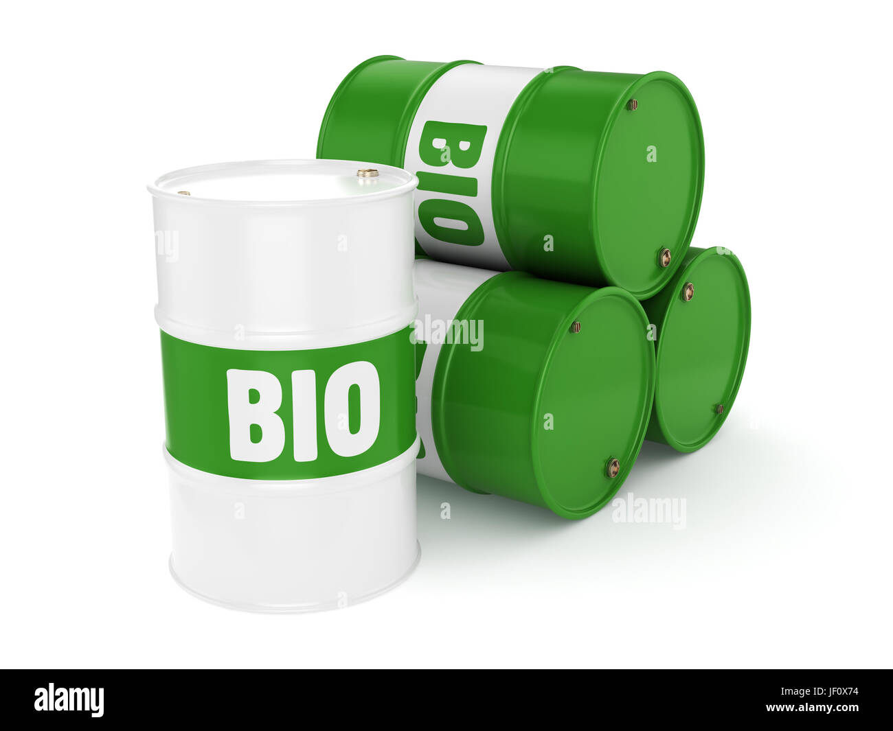 3D rendering barrel of biofuels Stock Photo - Alamy