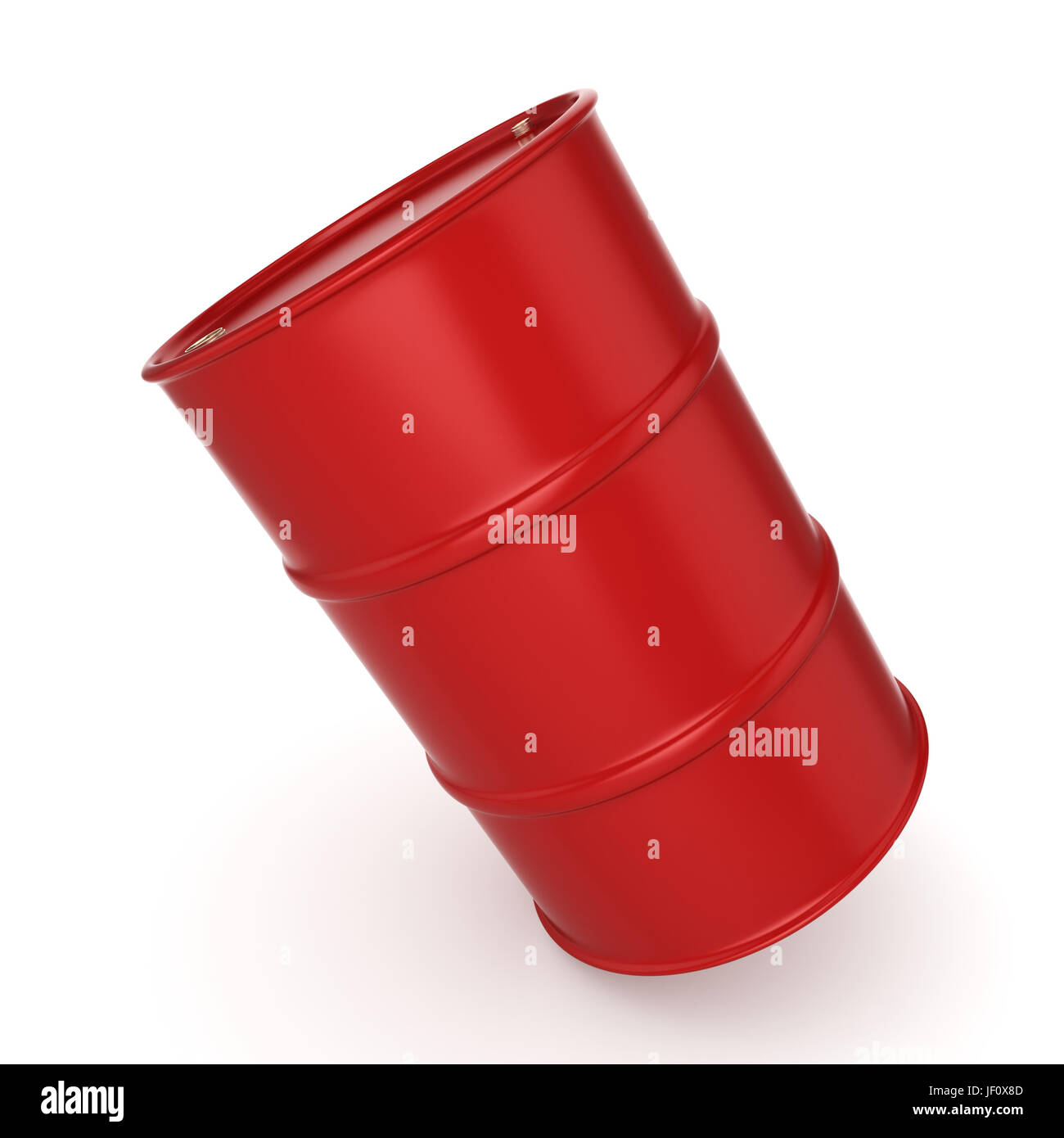 3D rendering red barrel Stock Photo - Alamy