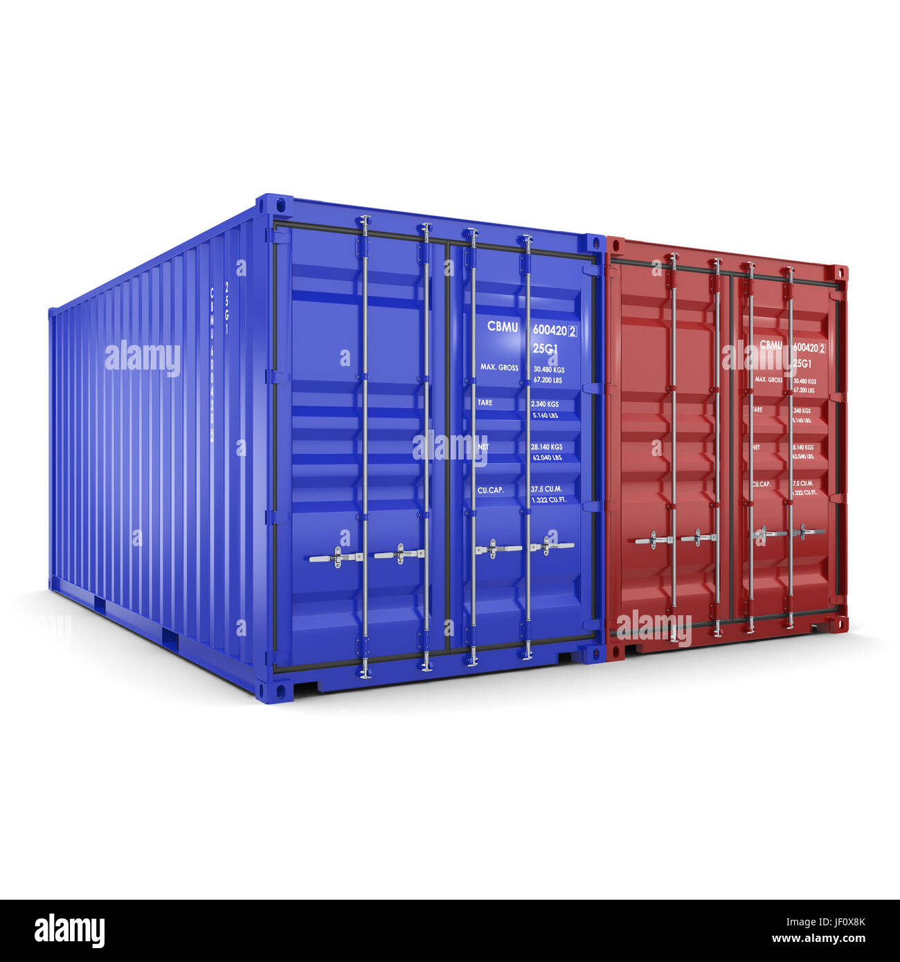 3D rendering containers Stock Photo - Alamy