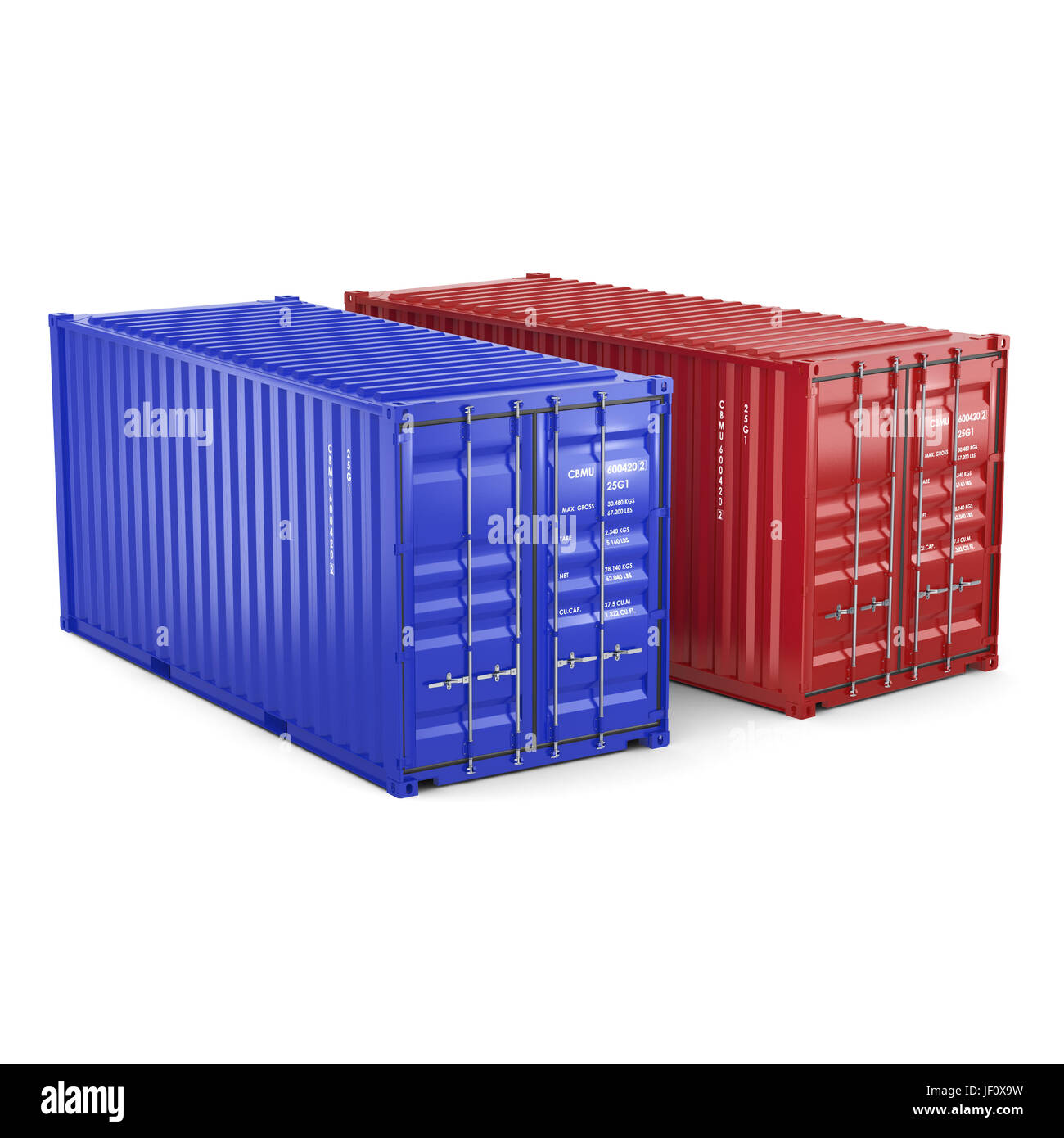 3D rendering containers Stock Photo - Alamy