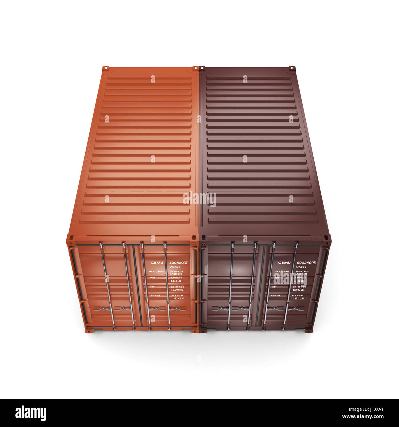 3D rendering containers Stock Photo - Alamy