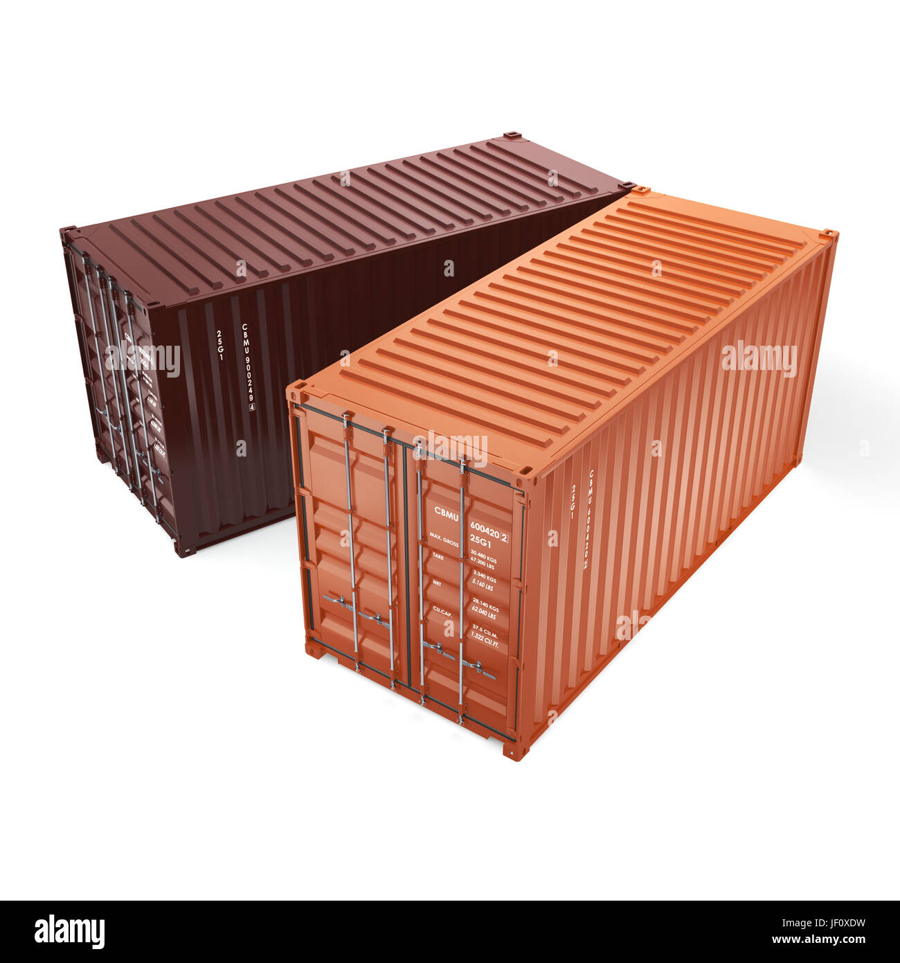 3D rendering containers Stock Photo - Alamy