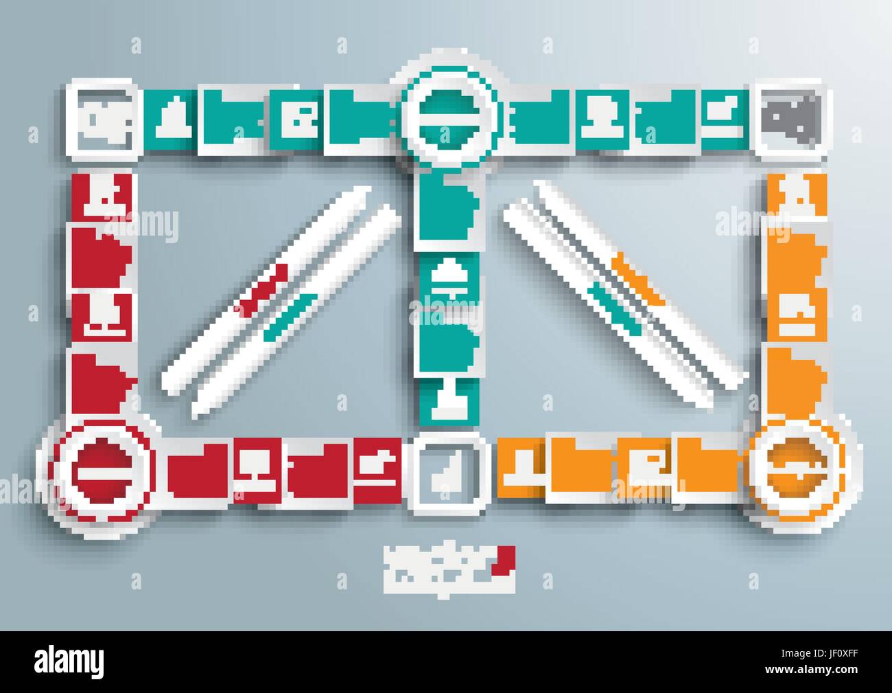 object, space, modern, modernity, cross, communication, illustration ...