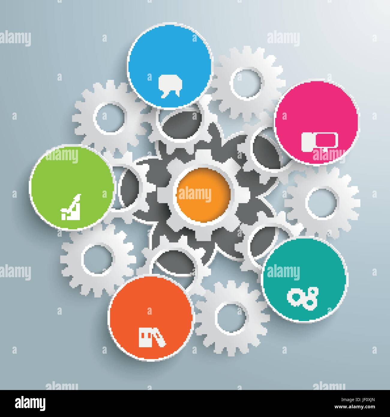 Five wheels Stock Vector Images - Alamy