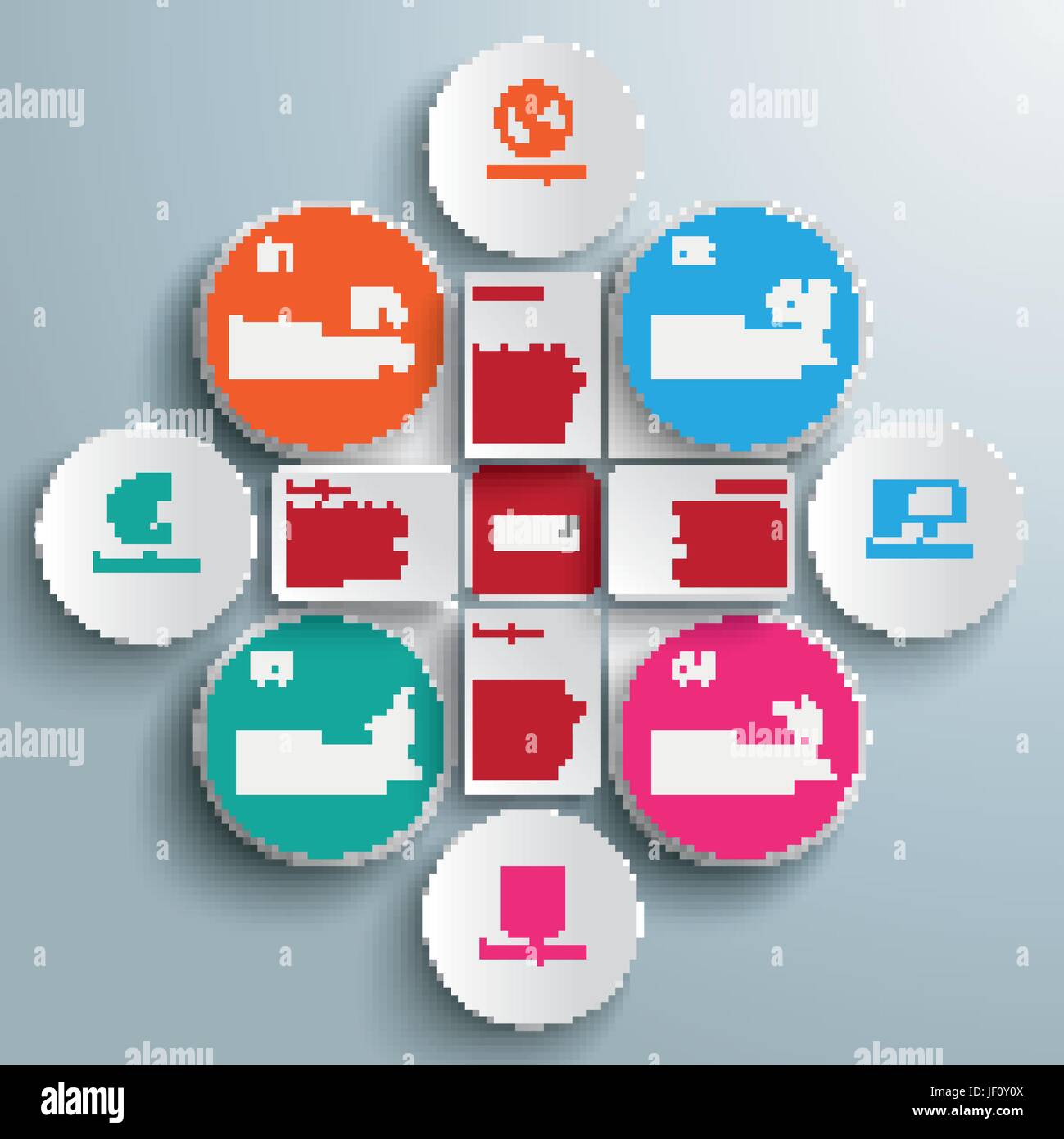 object, chart, connected, space, modern, modernity, calculator, cross ...