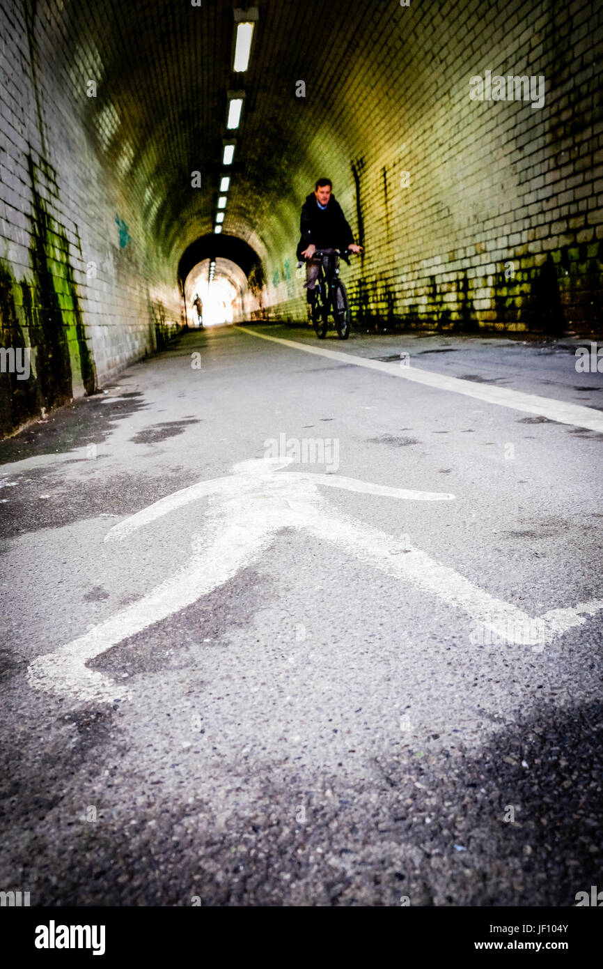 Tunnel on Leeman Road, York, North Yorkshire, UK Stock Photo - Alamy