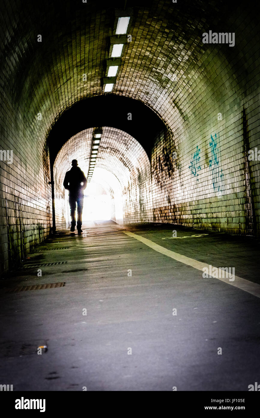 Tunnel on Leeman Road, York, North Yorkshire, UK Stock Photo - Alamy
