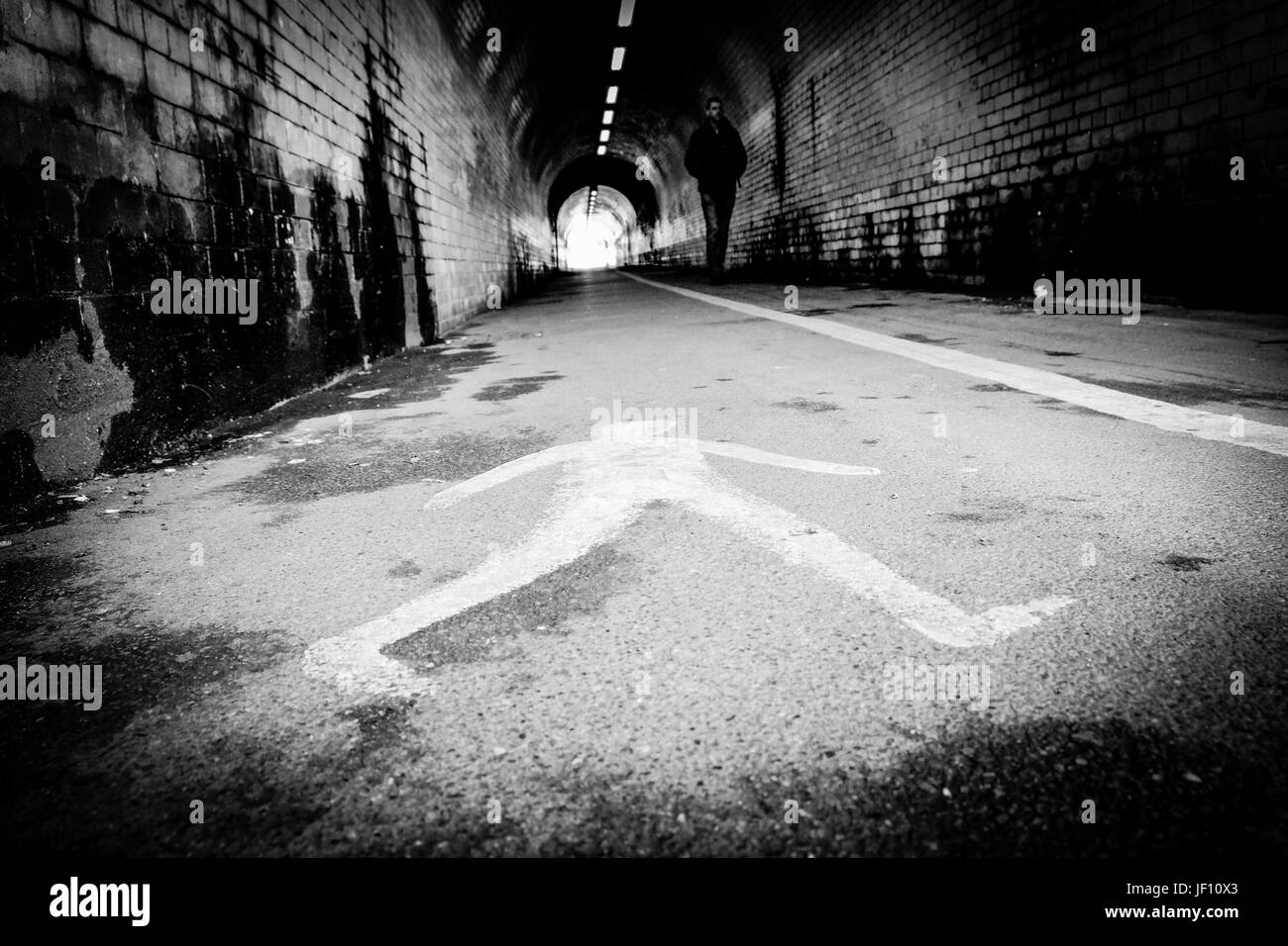 Tunnel on Leeman Road, York, North Yorkshire, UK Stock Photo - Alamy