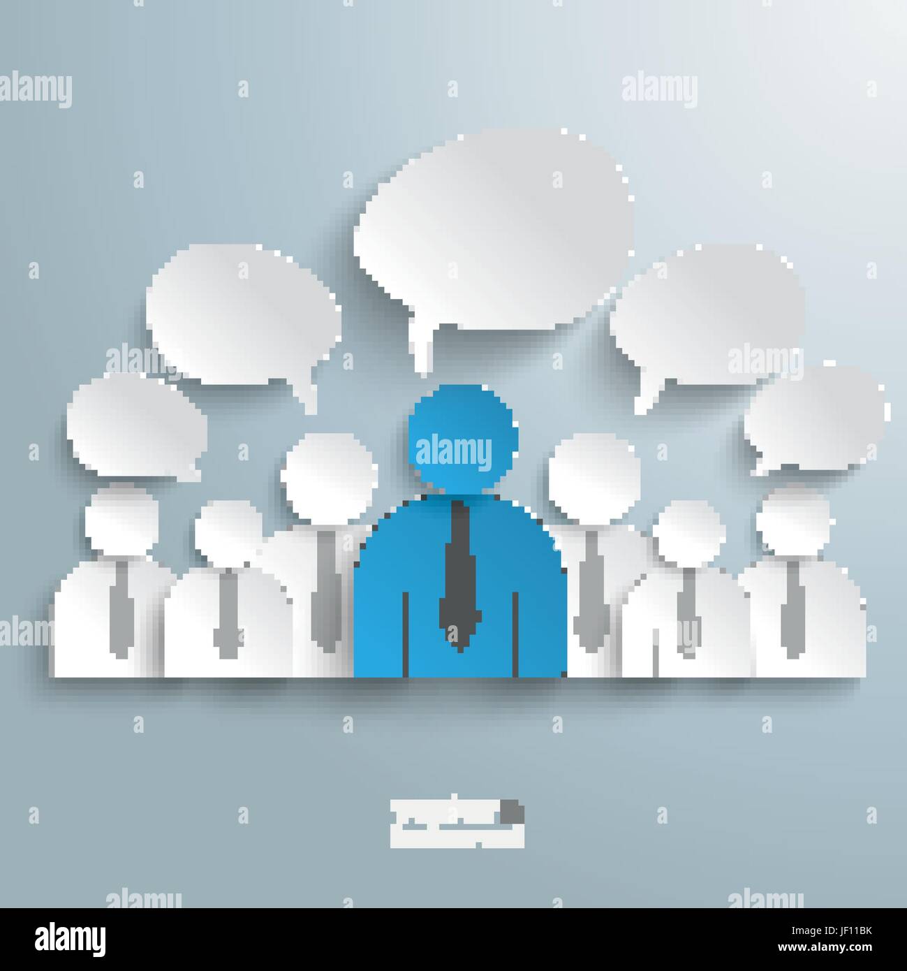 Businessman model discussion Stock Vector Images - Alamy