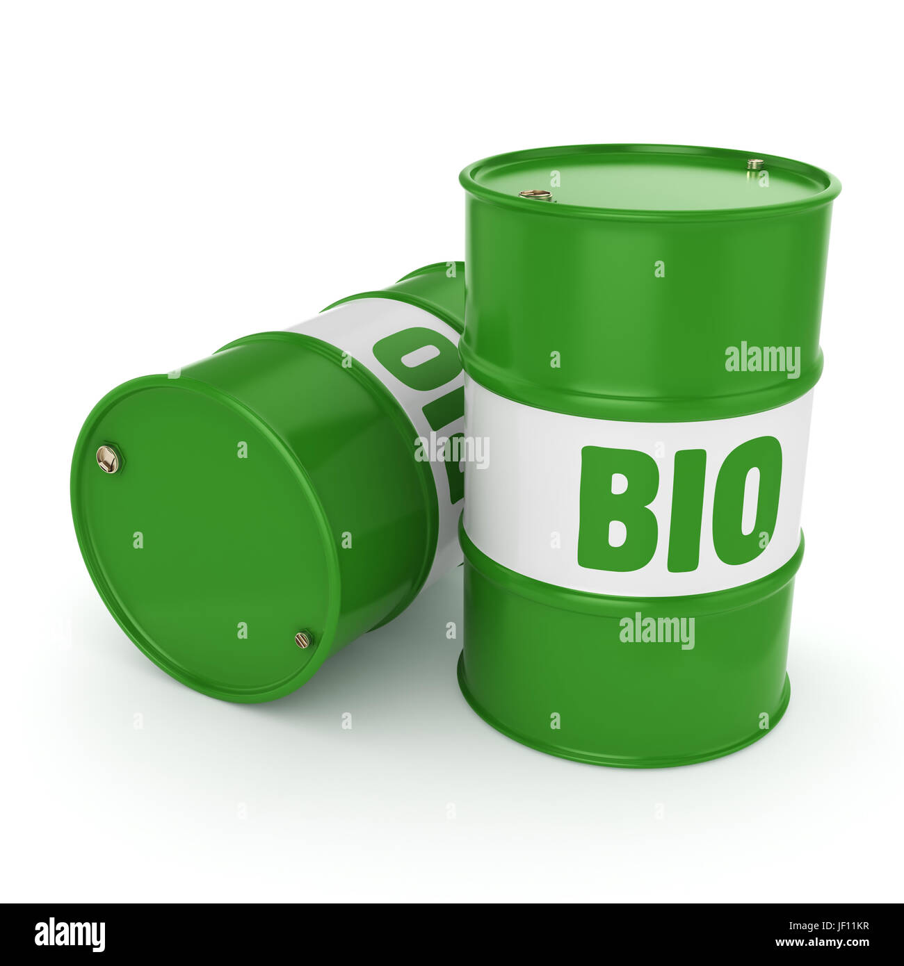 3D rendering barrel of biofuels Stock Photo - Alamy