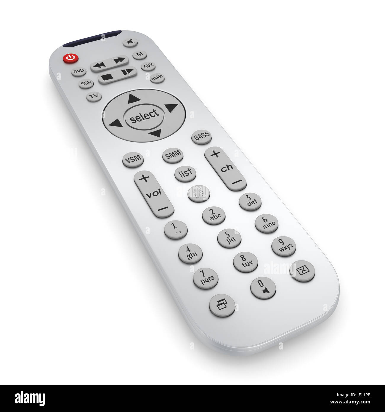 3D rendering TV Remote Stock Photo - Alamy