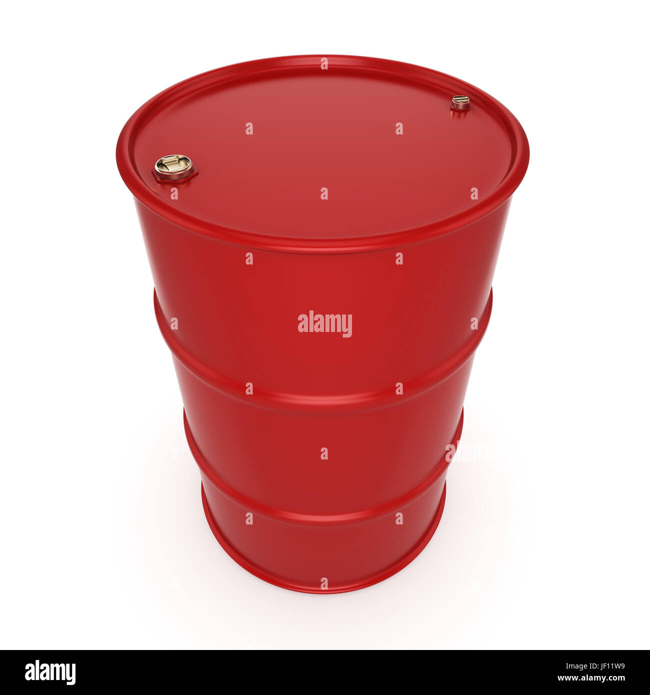 3D rendering red barrel Stock Photo - Alamy