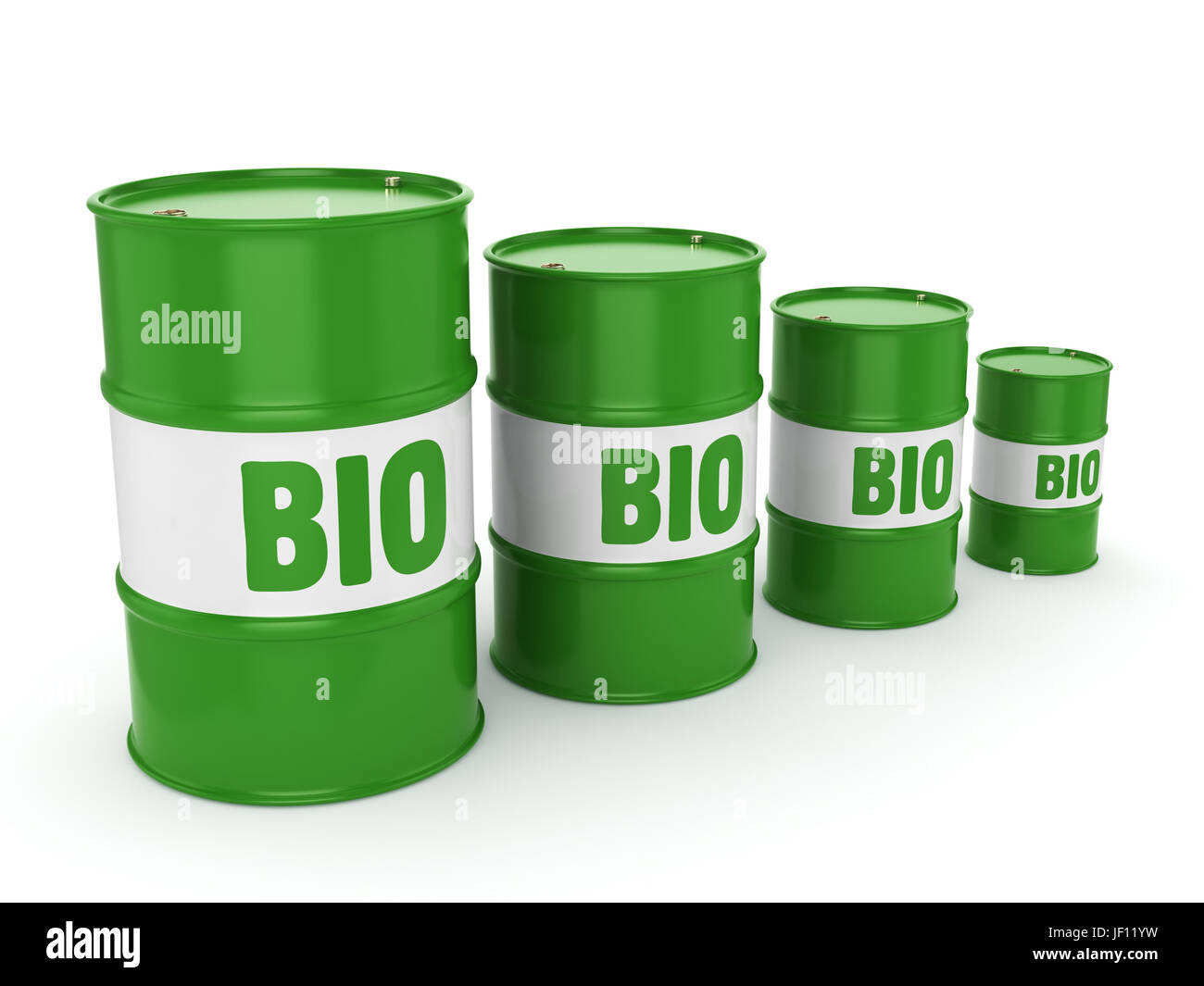 3D rendering barrel of biofuels Stock Photo - Alamy