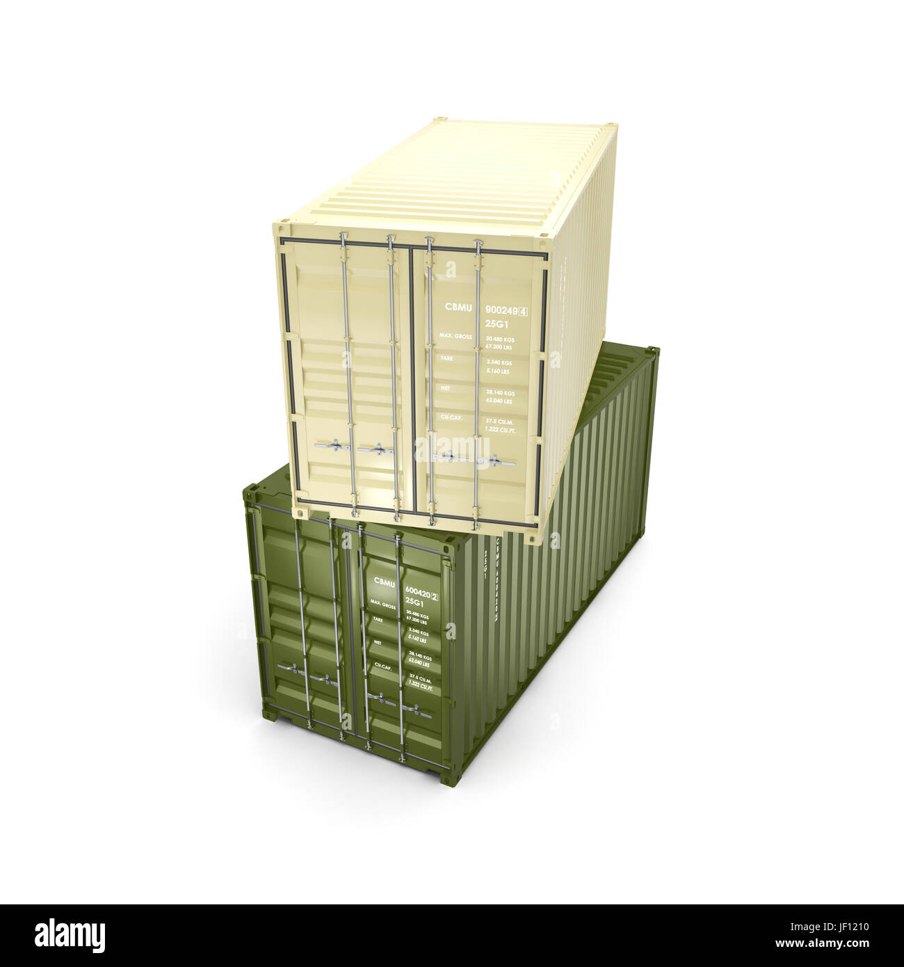3D rendering container Stock Photo - Alamy