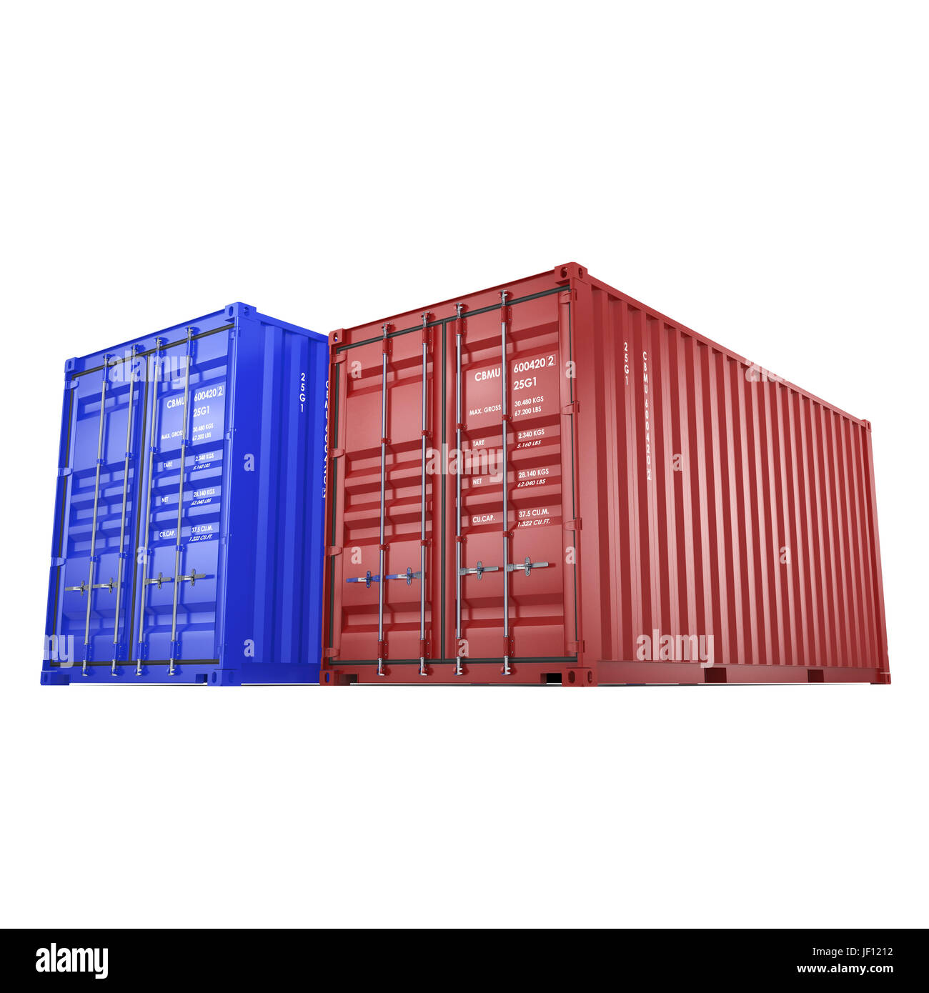 3D rendering containers Stock Photo - Alamy