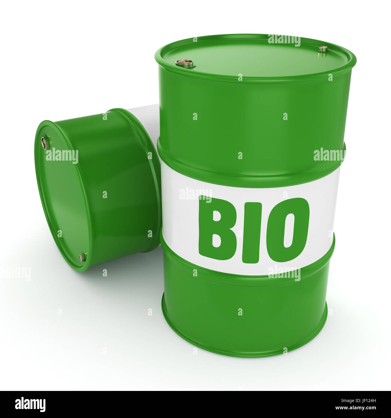 3D rendering barrel of biofuels Stock Photo - Alamy