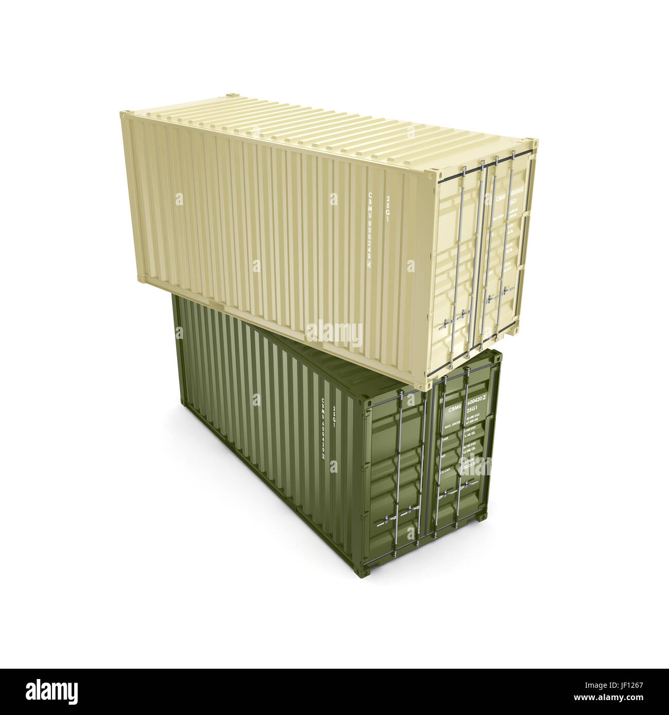 3D rendering container Stock Photo - Alamy