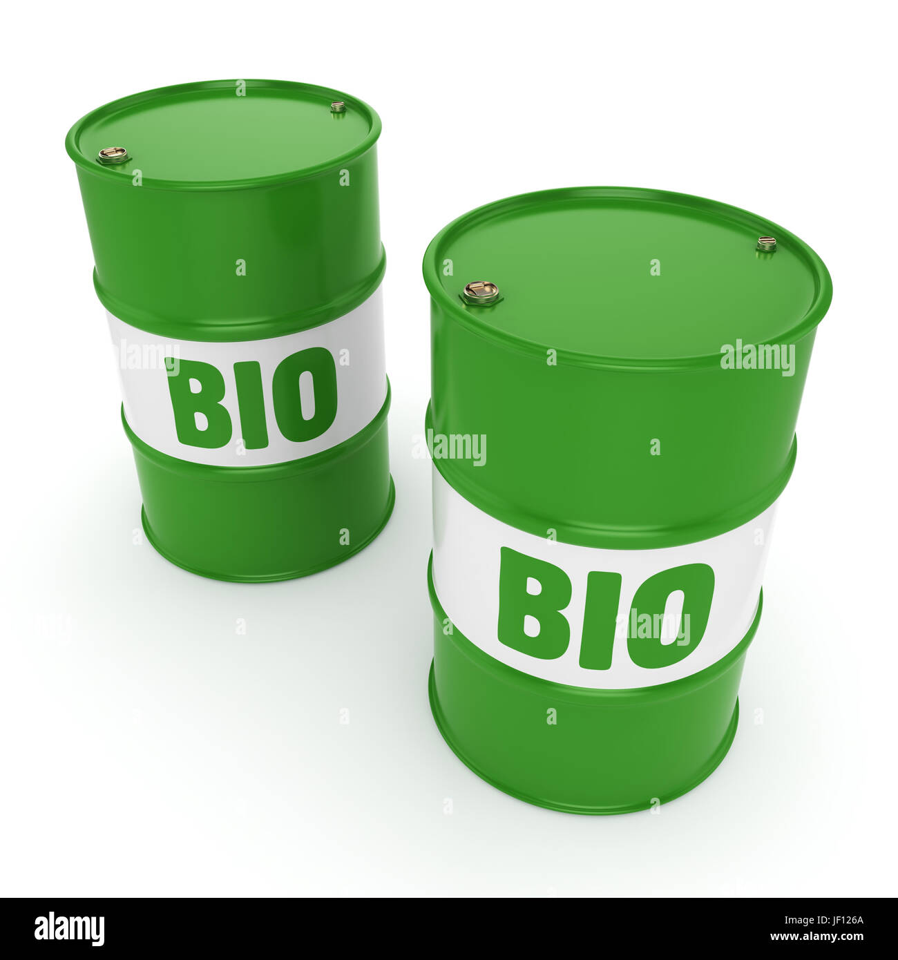 3D rendering barrel of biofuels Stock Photo - Alamy