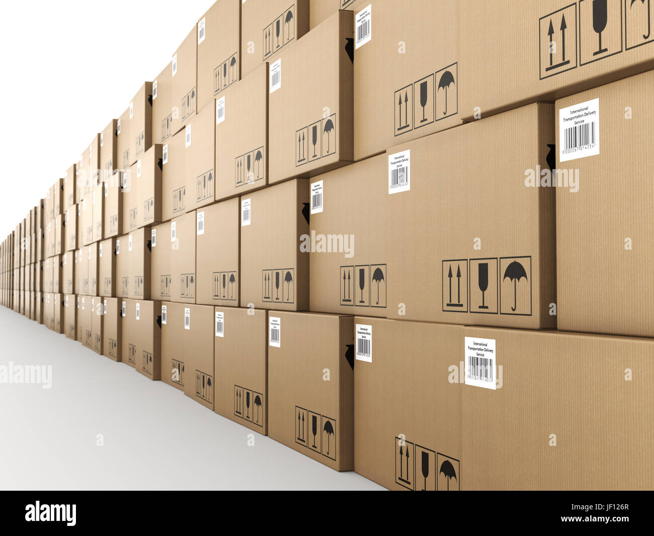 3D rendering cardboard box Stock Photo - Alamy