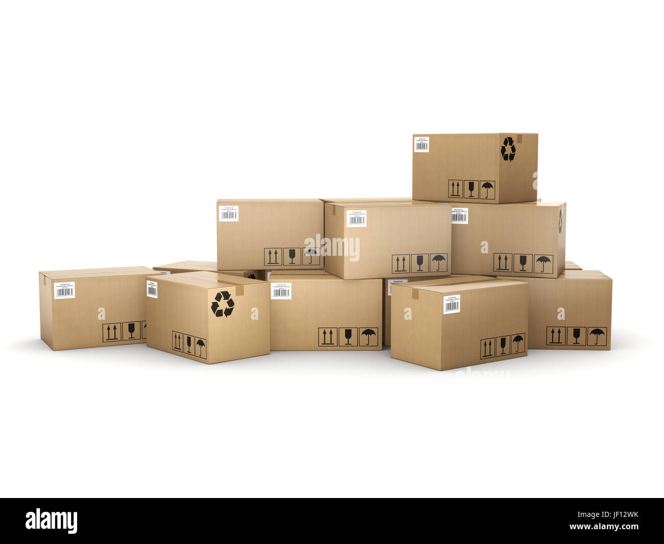 3D rendering cardboard box Stock Photo - Alamy