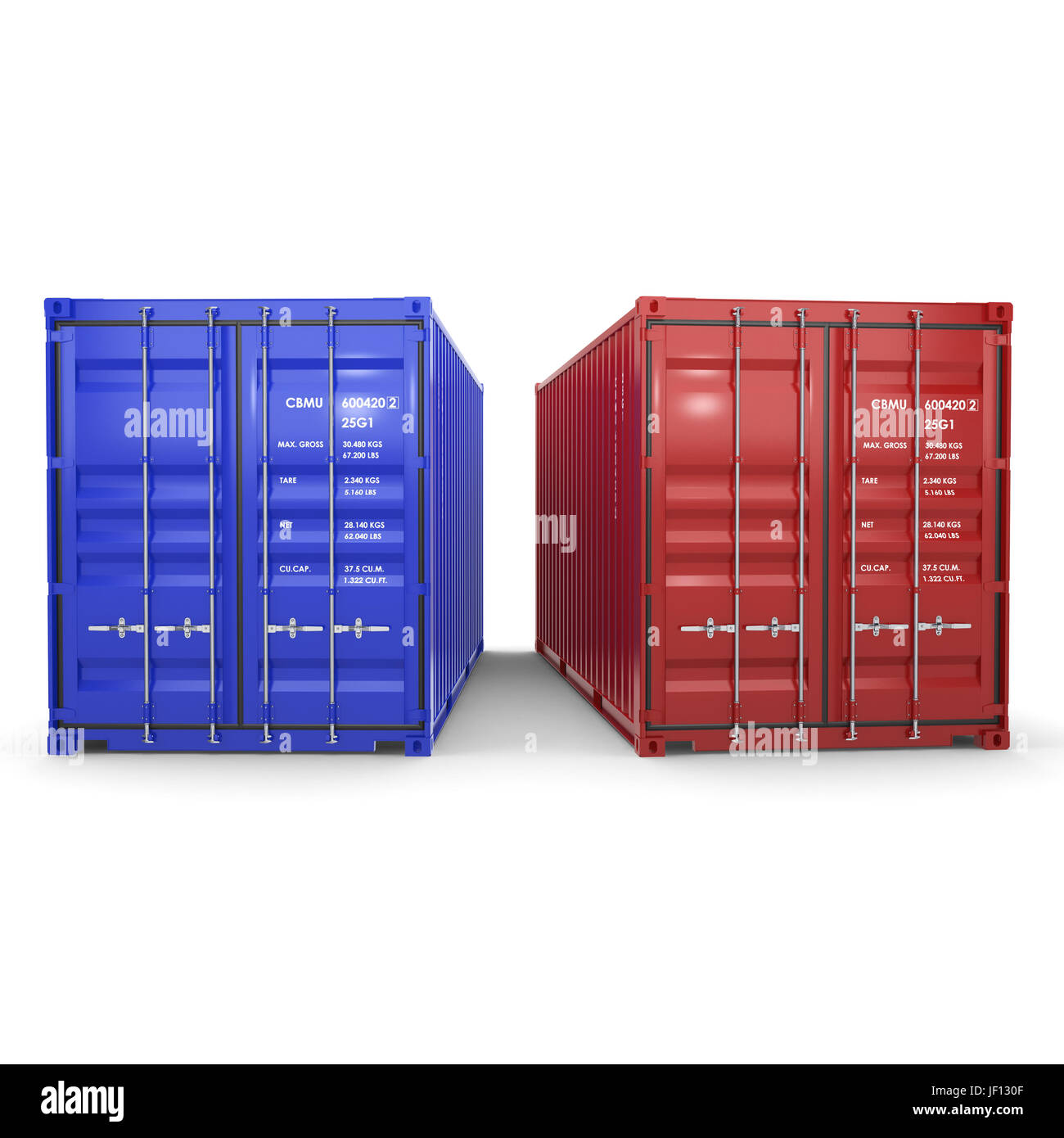 3D rendering containers Stock Photo - Alamy