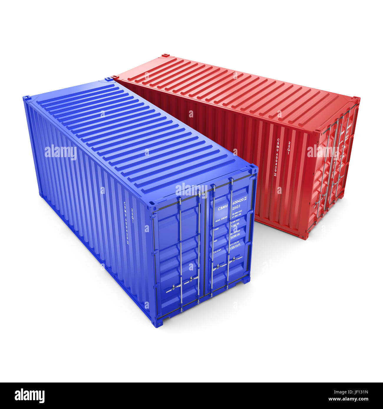 3D rendering containers Stock Photo - Alamy